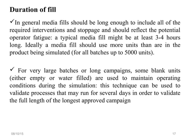 Media fill process and validation | PPT | Indoor Environmental Quality ...