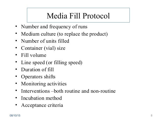 Media fill process and validation