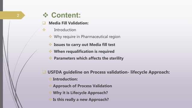 Media fill validation ppt (1) | PPTX | Business | Business and Finance