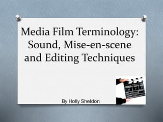 Media film terminology presentation | PPTX | Video Production | Content ...