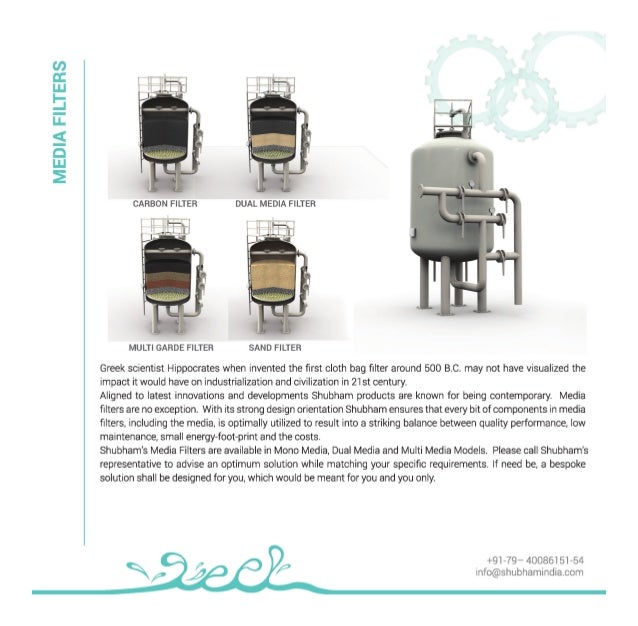 Media filtration water treatment | Shubham inc. India.