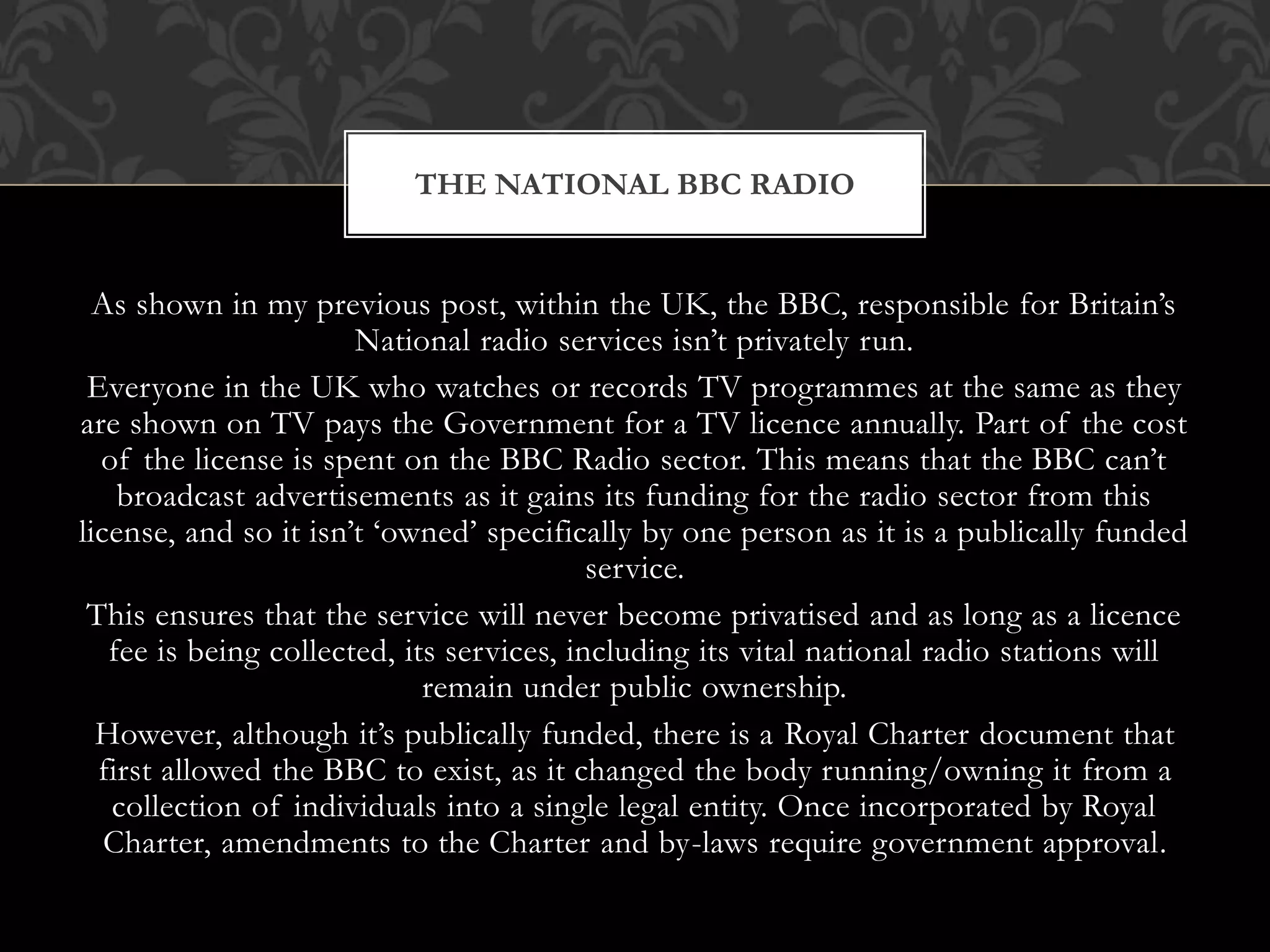 AS Media Ownership of the UK Radio Industry - Olivia Garner | PPTX ...