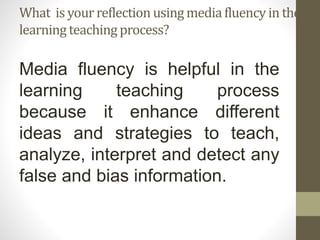 Media fluency | PPT