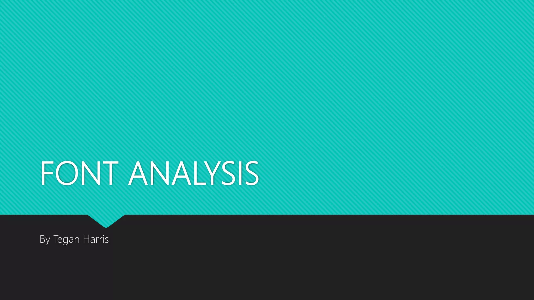 Media font analysis | PPT