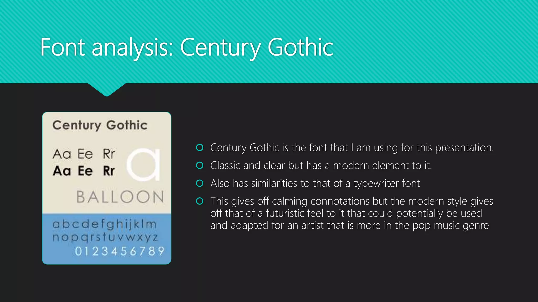 Media font analysis | PPT