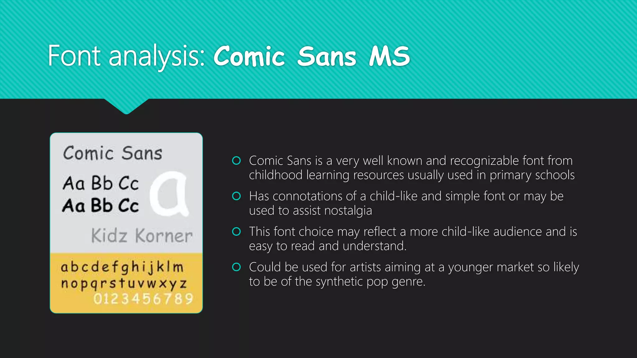 Media font analysis | PPT