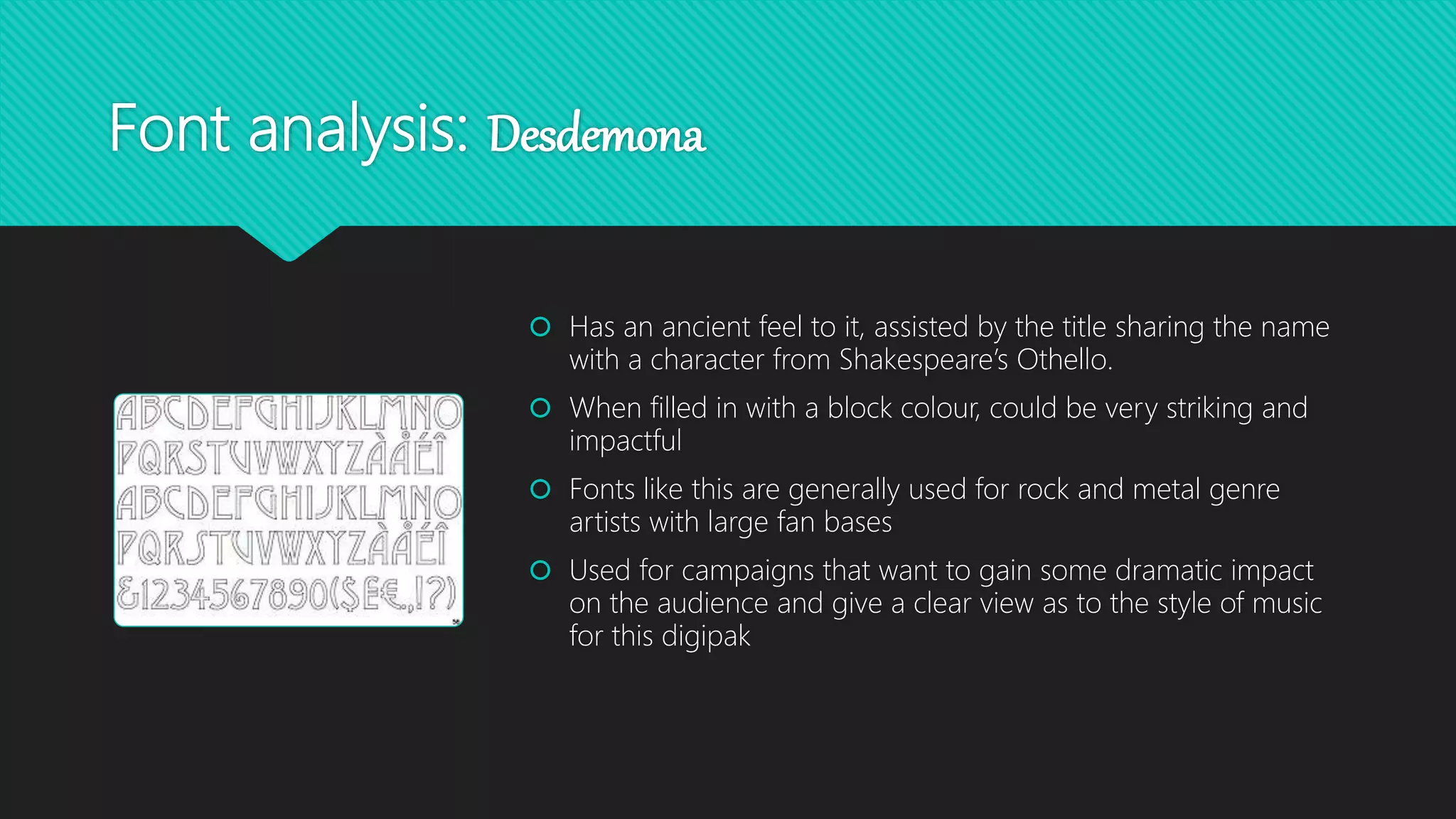 Media font analysis | PPT