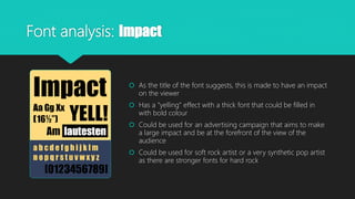 Media font analysis | PPT