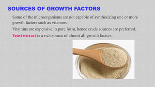 Media for industrial fermentation | PPTX