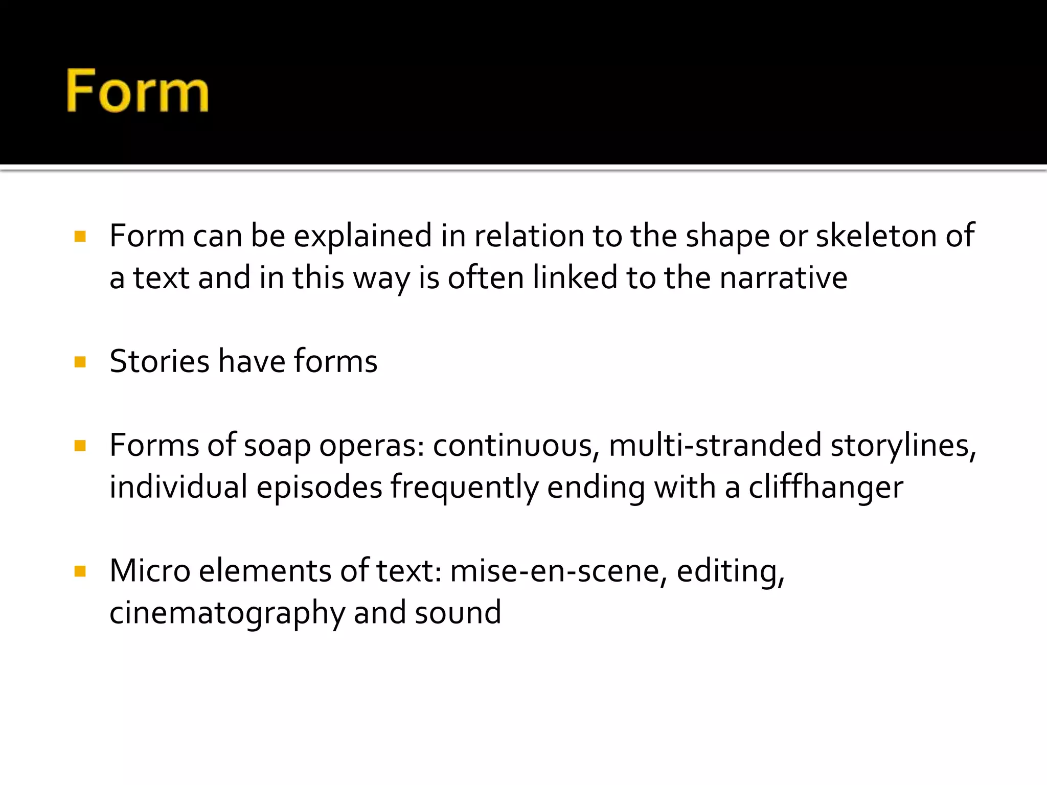 Media forms and conventions | PPTX