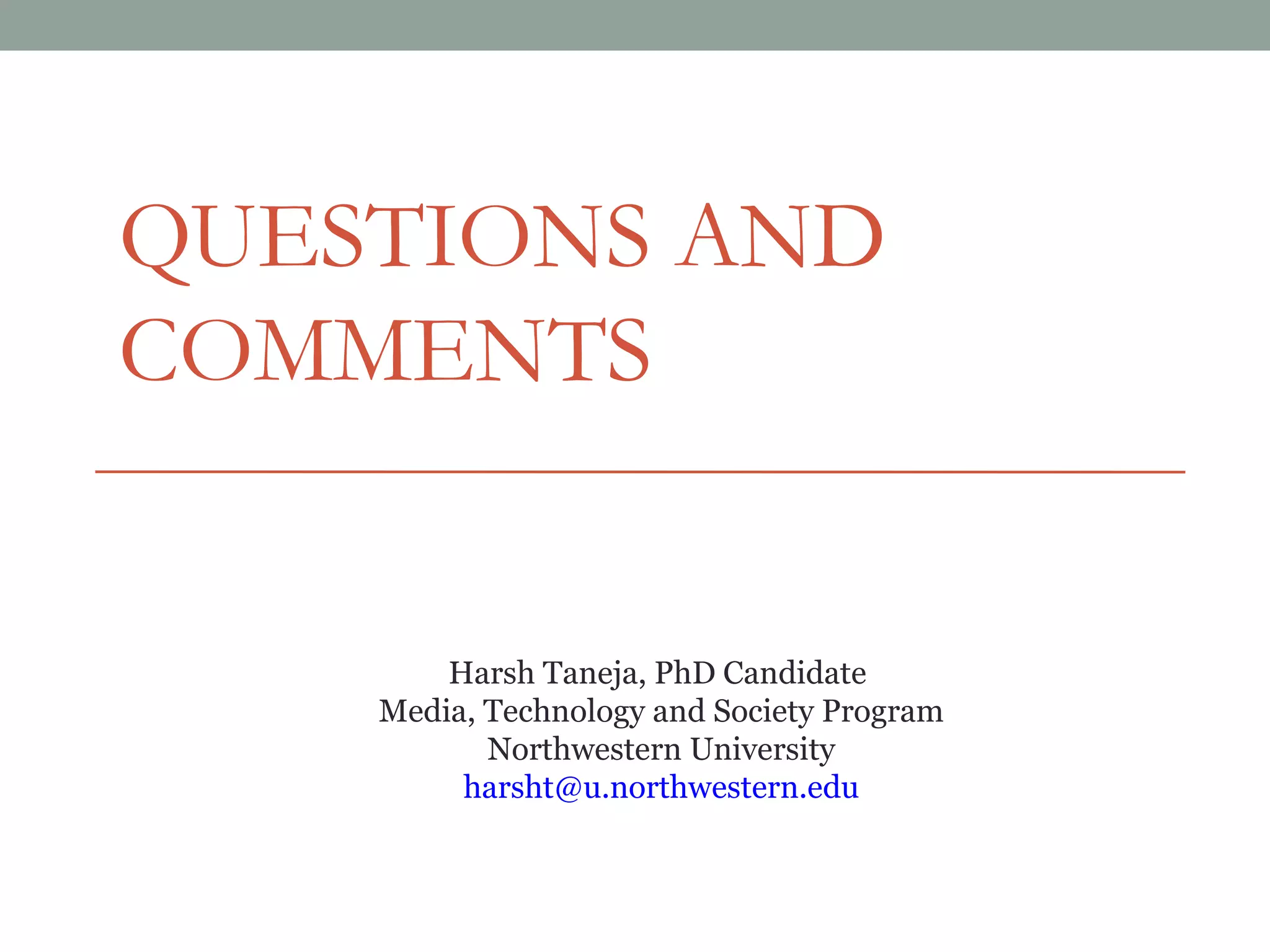 Media fragmentation and the coexistence of market information | PPT