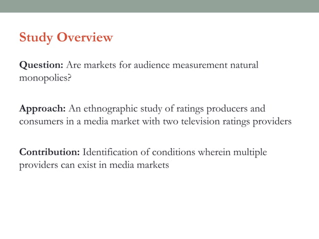 Media fragmentation and the coexistence of market information | PPT