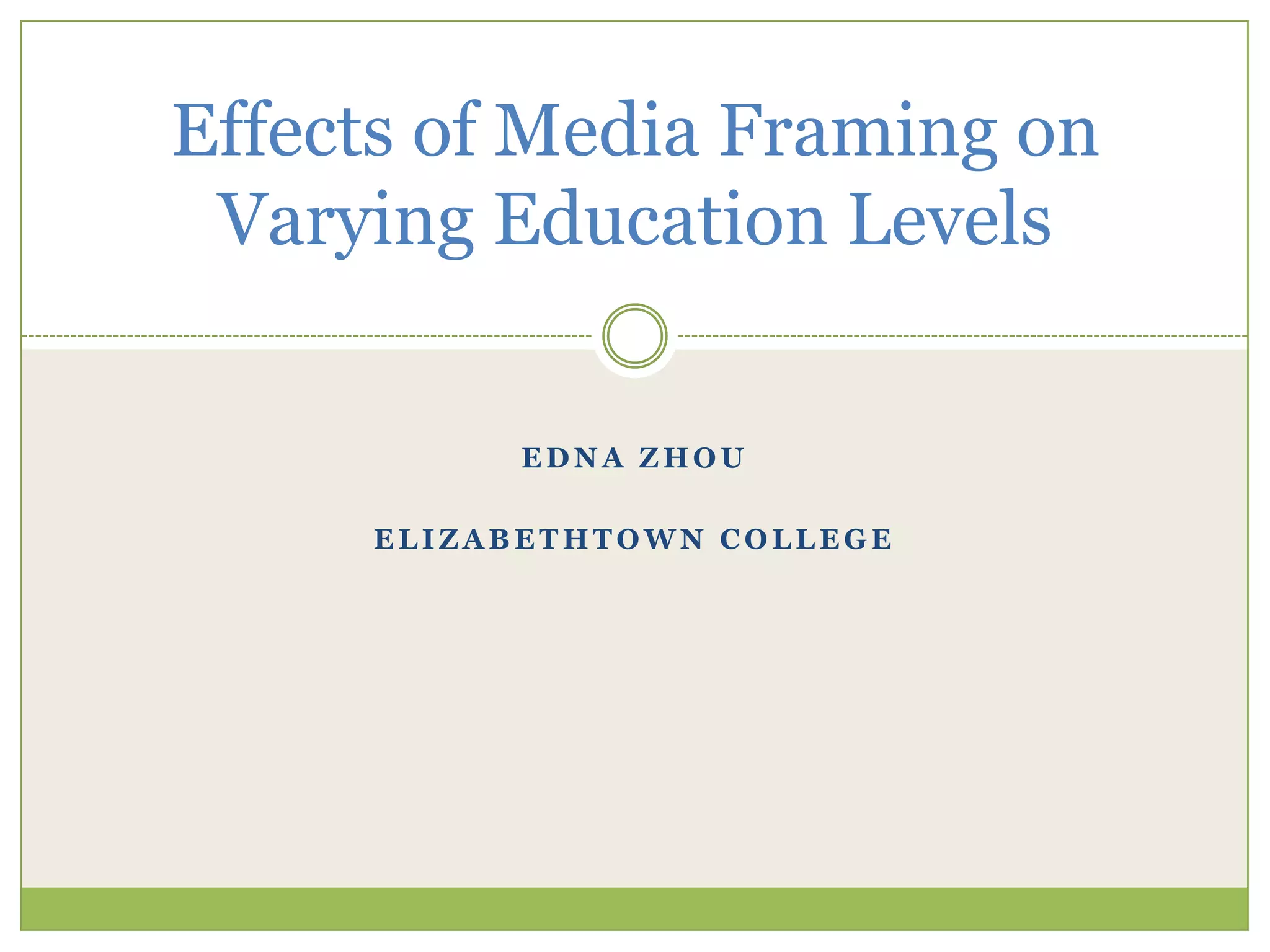 Media Framing | PPTX