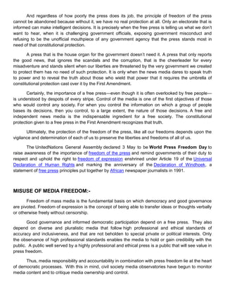 Media Freedom | DOCX