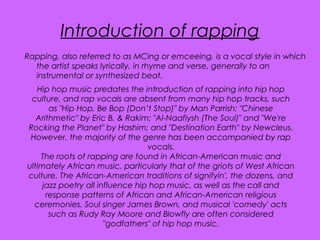 Media genre powerpoint | PPT | Hip Hop Music | Music