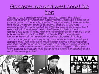 Media genre powerpoint | PPT | Hip Hop Music | Music