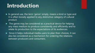 Media genres &text | PPT