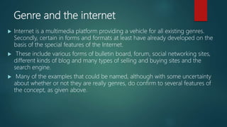 Media genres &text | PPT