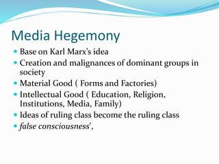 Media hagemony ppt | PPTX