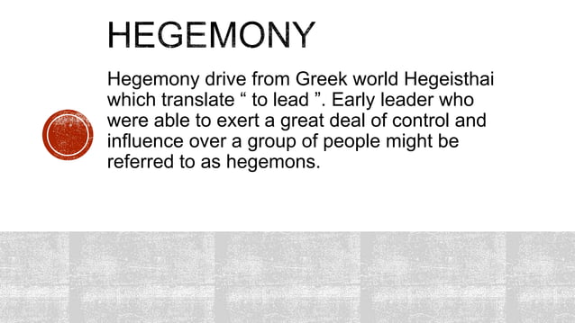 Media hegemony power point | PPTX | Media Industry | Industries