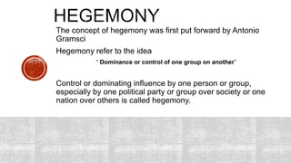 Media hegemony power point | PPTX