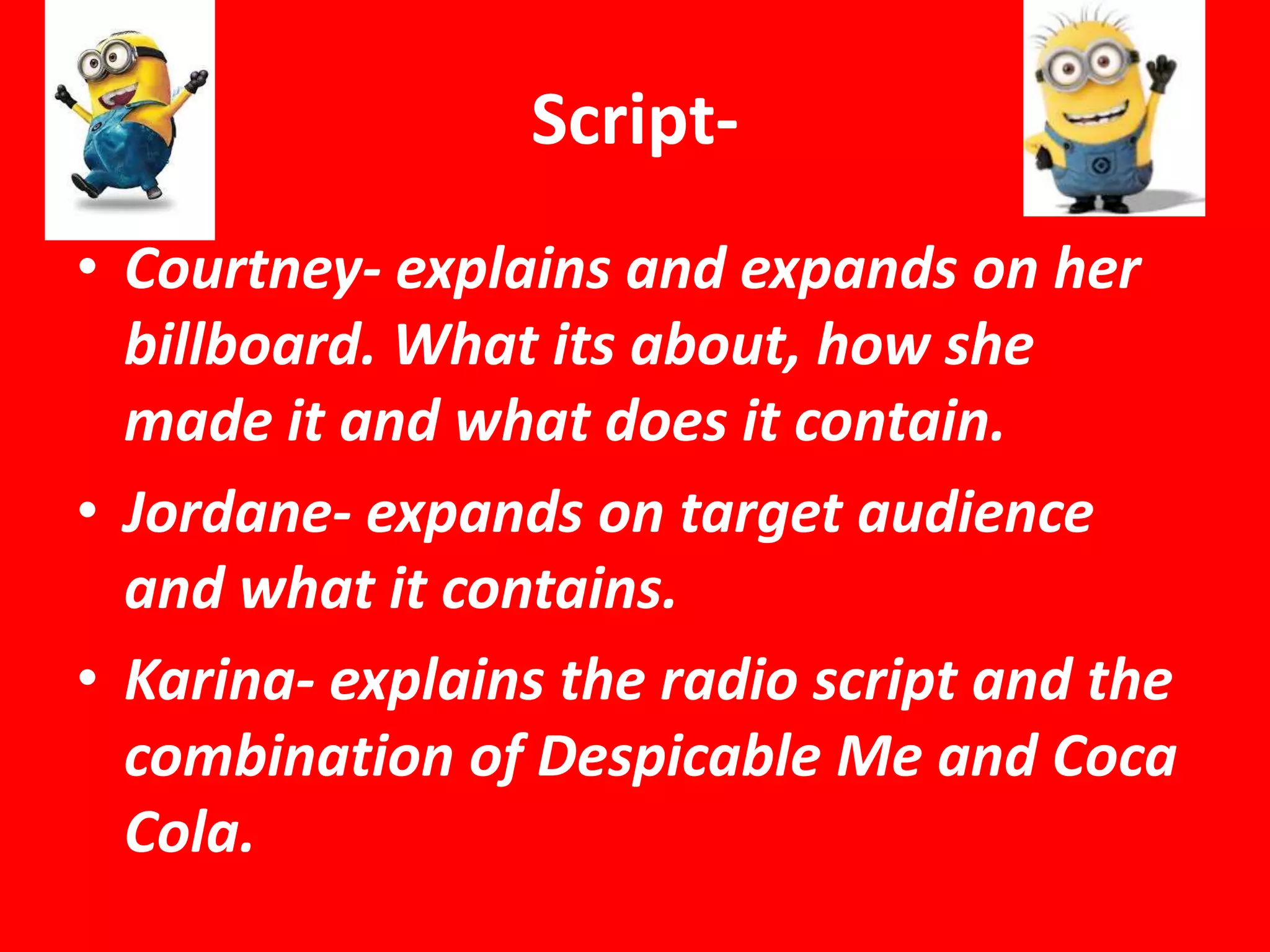 coca cola and minions | PPTX