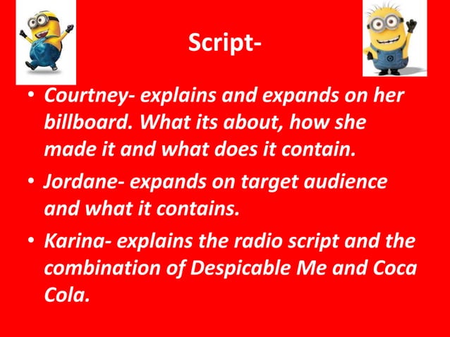 coca cola and minions | PPT