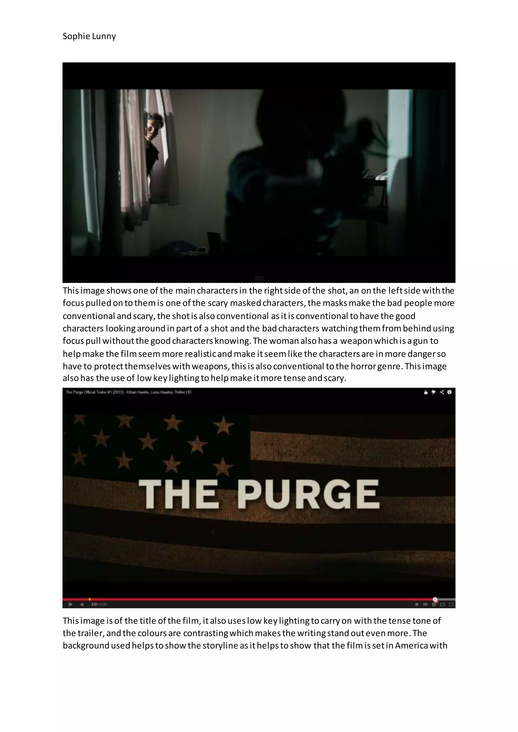 Media homework the purge | PDF