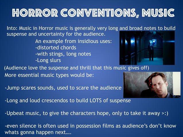 Media horror possession conventions | PPT