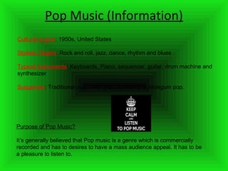 GENRE (POP) | PPT