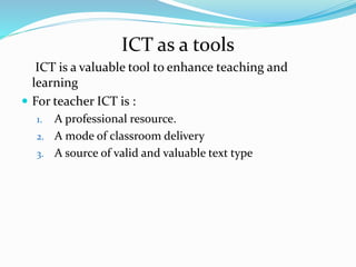 Media & ict for teaching | PPTX