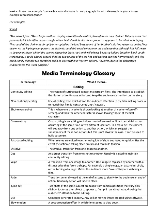 A Level Media Studies - Induction Booklet | DOCX | Documentary | Genres