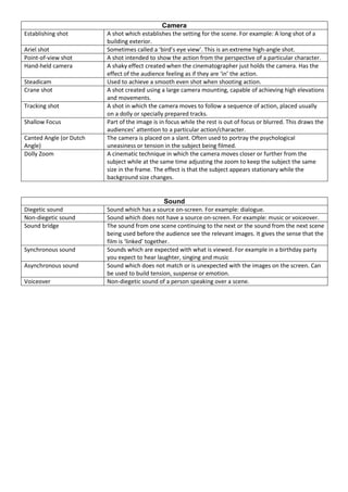 A Level Media Studies - Induction Booklet | DOCX | Documentary | Genres