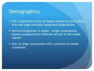 Media industry analysis america | PPT