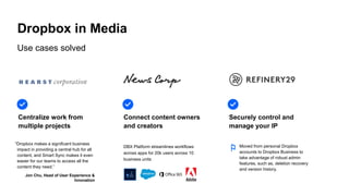 Media industry Dropbox enterprise | PPT