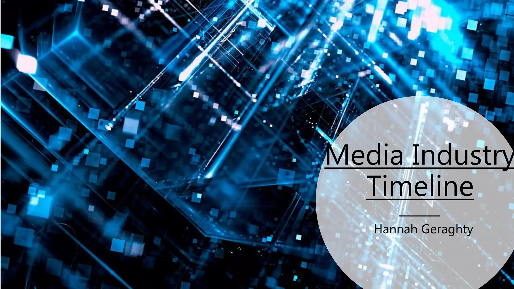Media industry timeline | PPTX