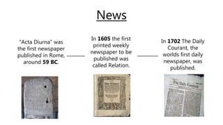Media industry timeline | PPTX