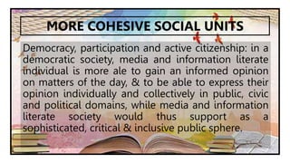 Media and Information Literacy: Media & Information Literate Individual ...