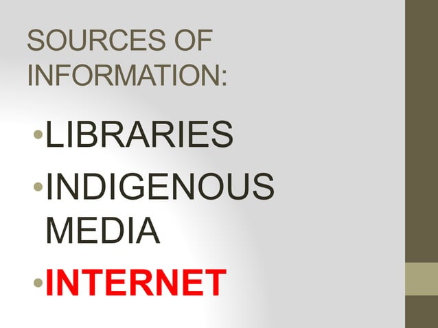 MEDIA INFORMATION SOURCES.pptx