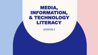 MEDIA, INFORMATION, & TECHNOLOGY LITERACY.pptx | Internet for Beginners ...
