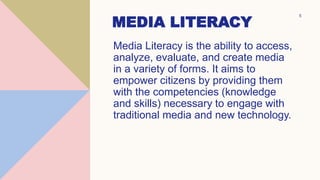 MEDIA, INFORMATION, & TECHNOLOGY LITERACY.pptx | Internet for Beginners ...