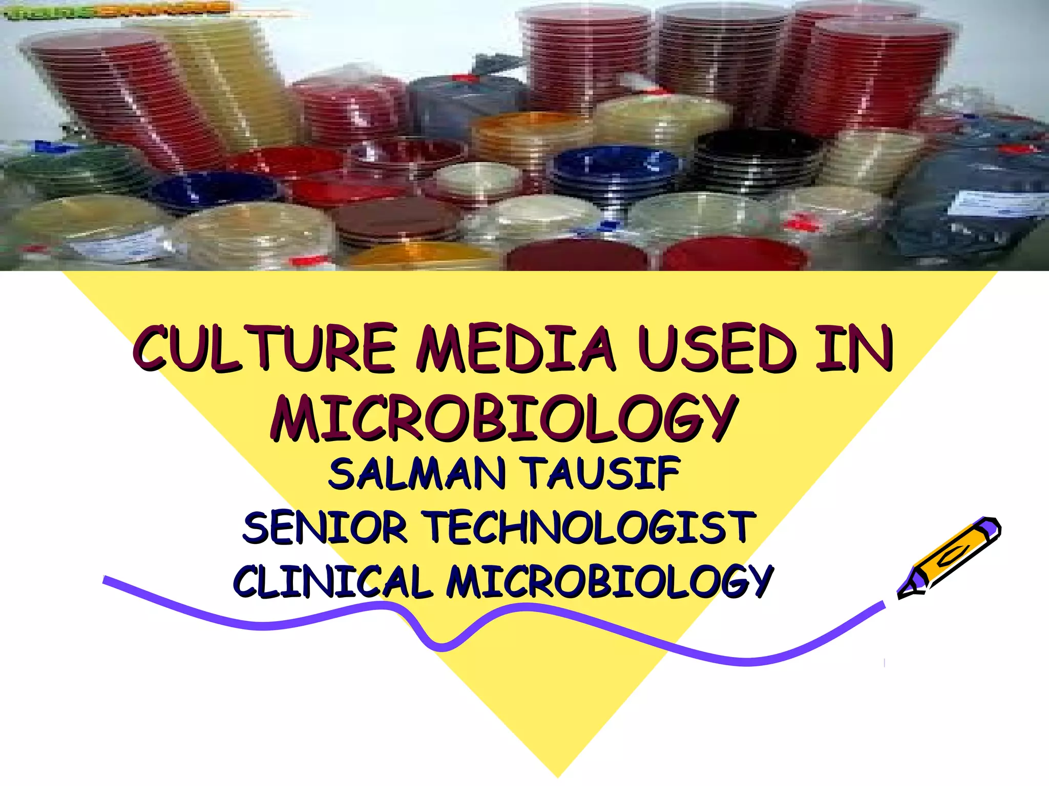 Media in microbiology | PPT