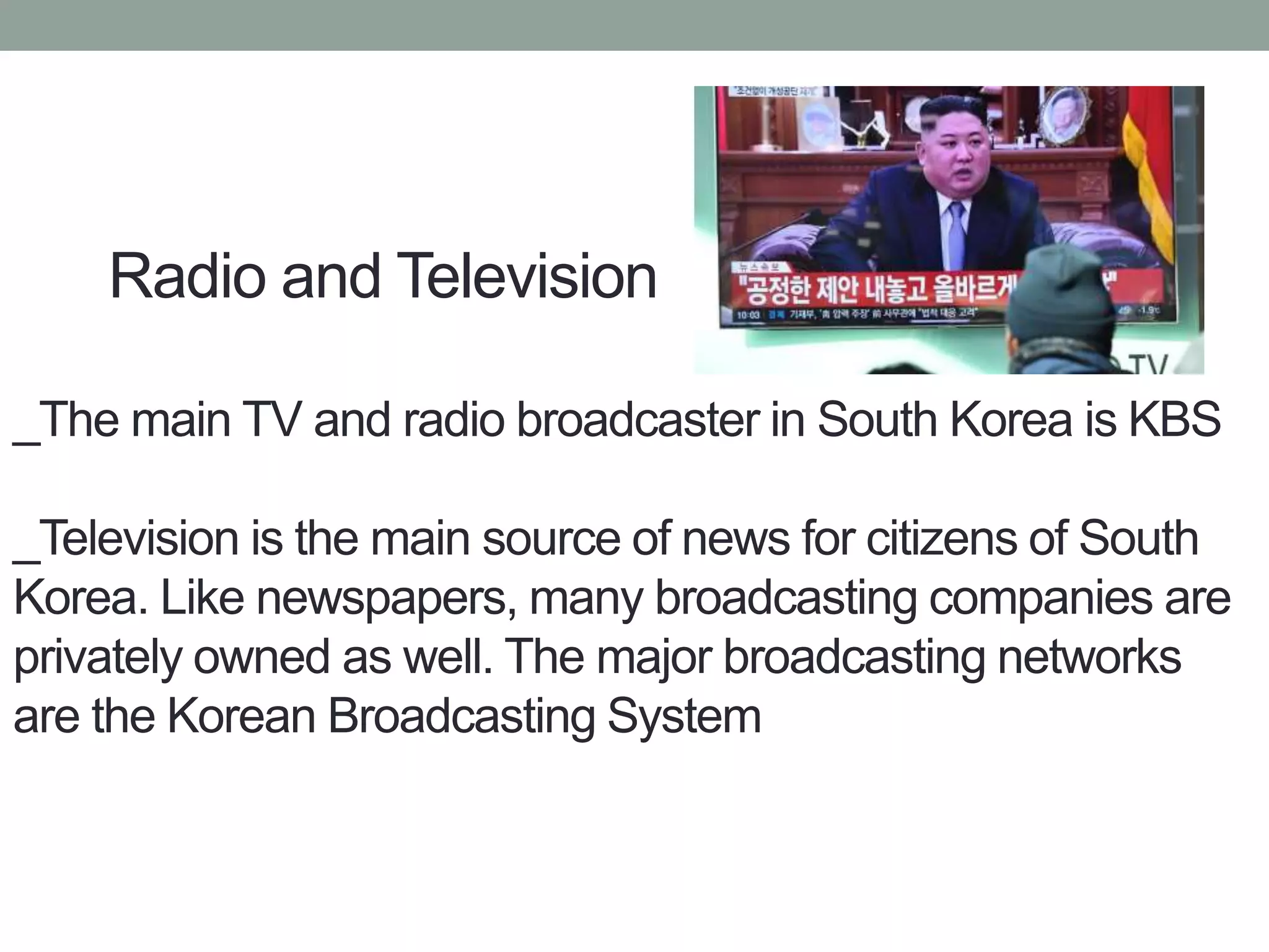 Media in south korea by Manar El Nady | PPTX