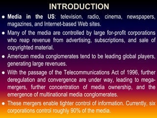 Media in the us | PPTX