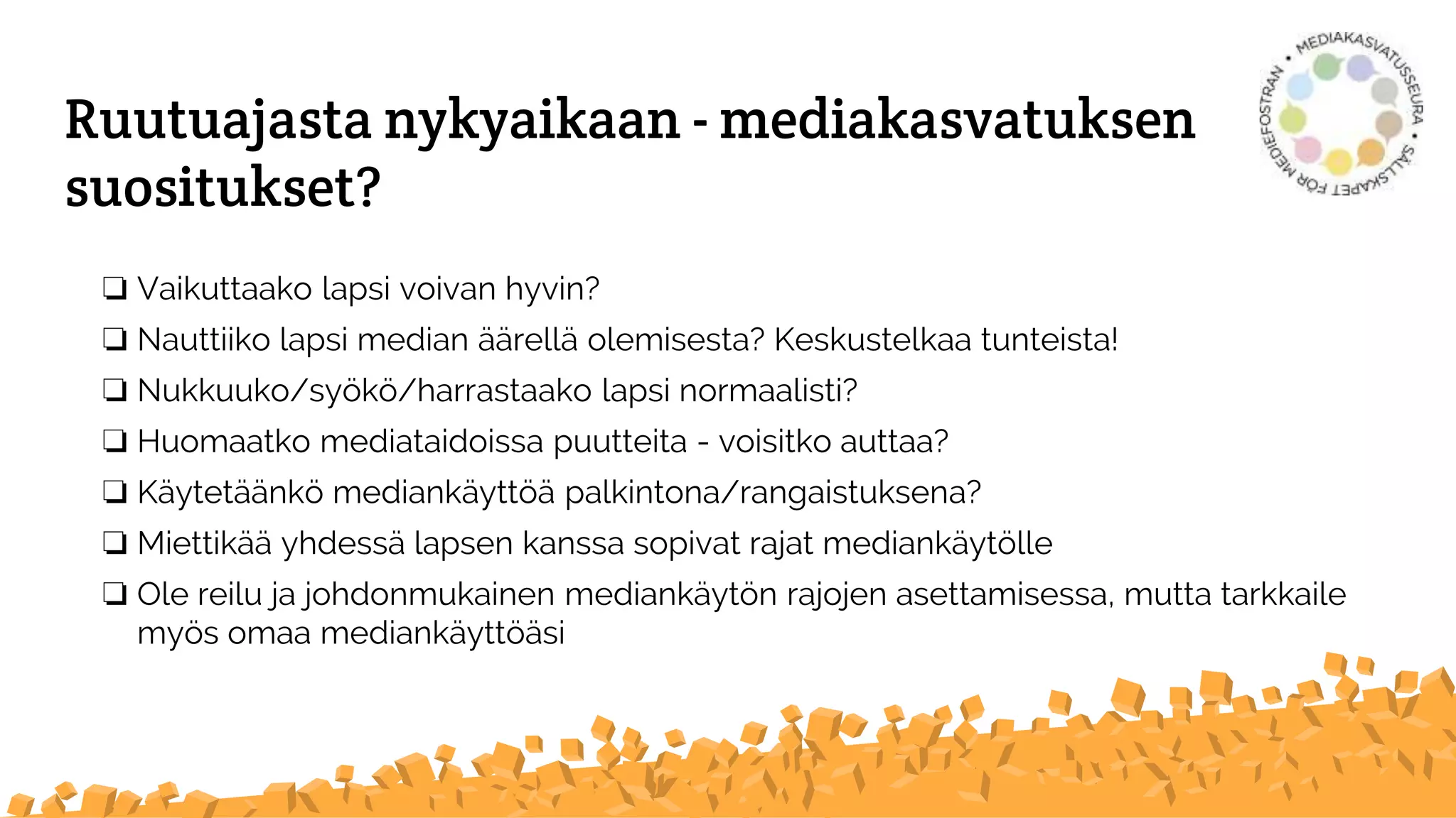 Mediakasvatus varhaiskasvatuksessa | PPTX