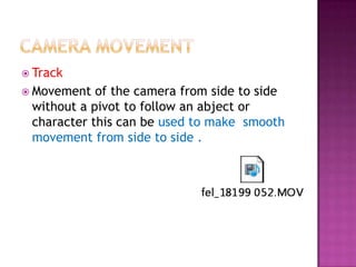 Assignment 4:Camera shot,camera angels,camera movement,composition | PPTX