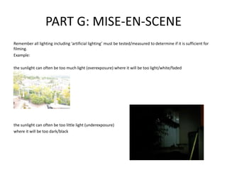 Media key terms mise en scene | PPTX
