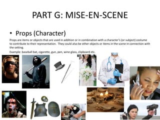 Media key terms mise en scene | PPT