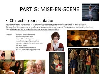 Media key terms mise en scene | PPT