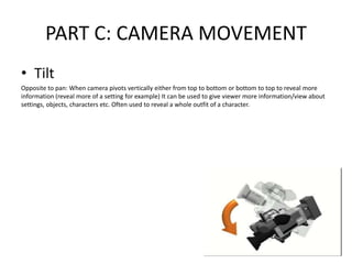 Media key terms revision slides shots angles movement composition | PPTX